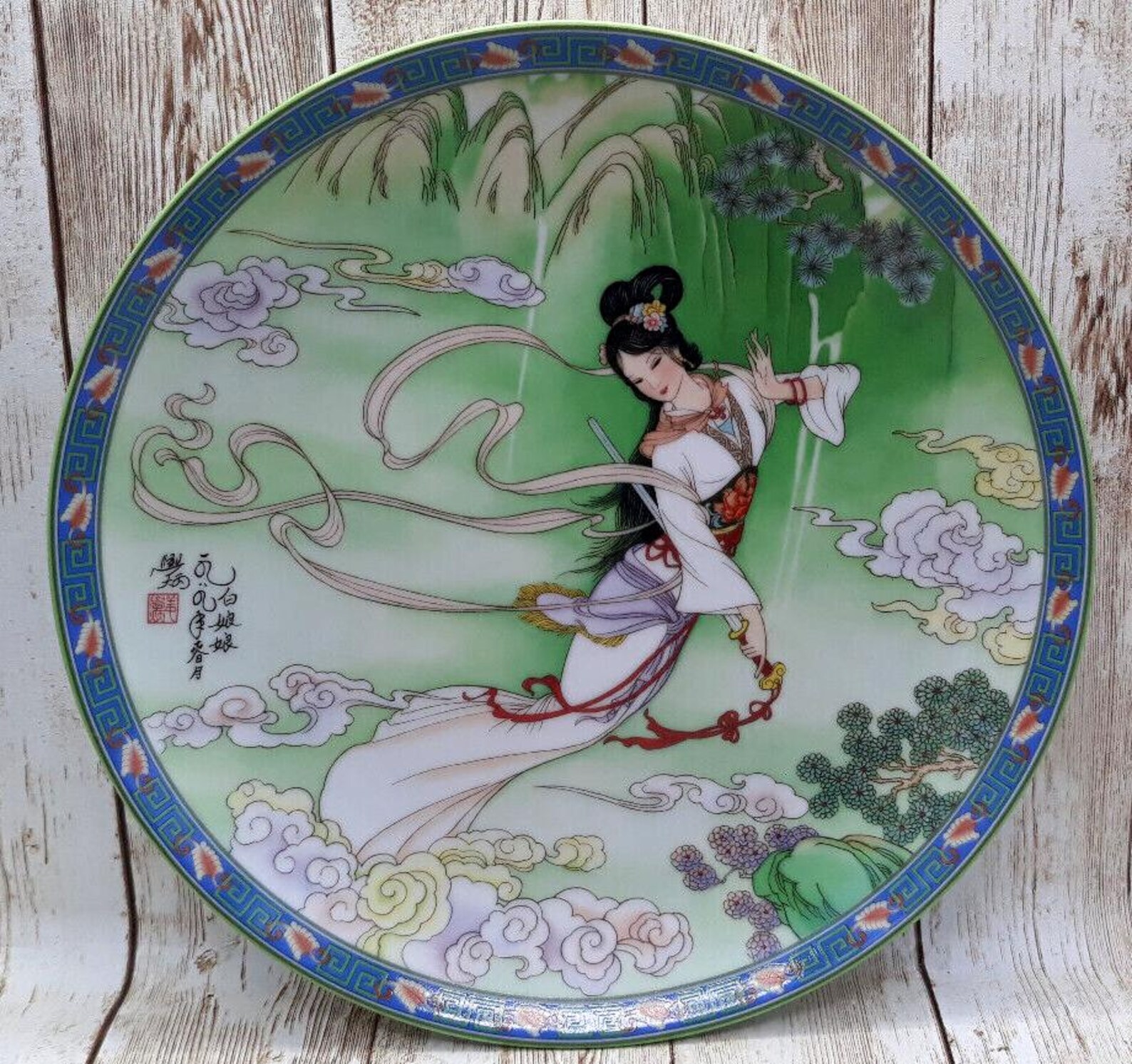 Lady White - Legends of West Lake Hand Painted Porcelain Collectible ...