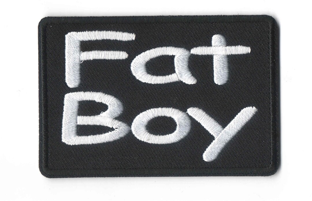 Fat Boy - Logo Style Iron on Sew on Embroidered Patch 3"x 2" - Etsy