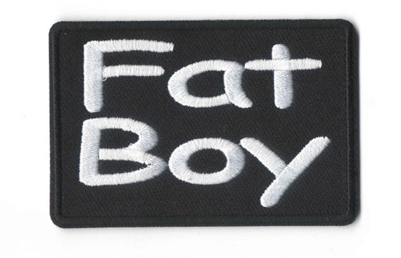 Fat Boy Logo Style Iron on Sew on Embroidered Patch 3x | Etsy