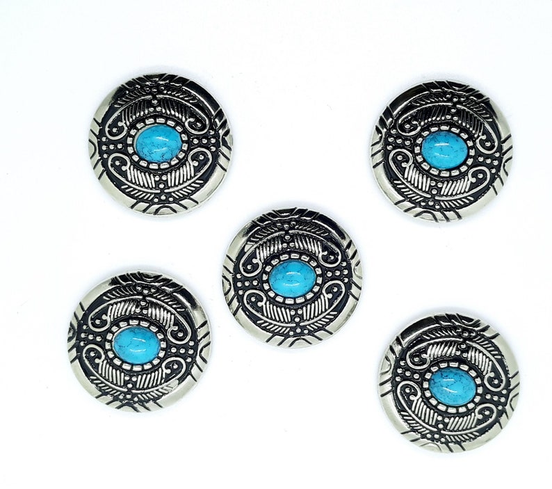 Southwest Native Style Pattern Concho / Conchos 1 1/4" Five Count - Etsy