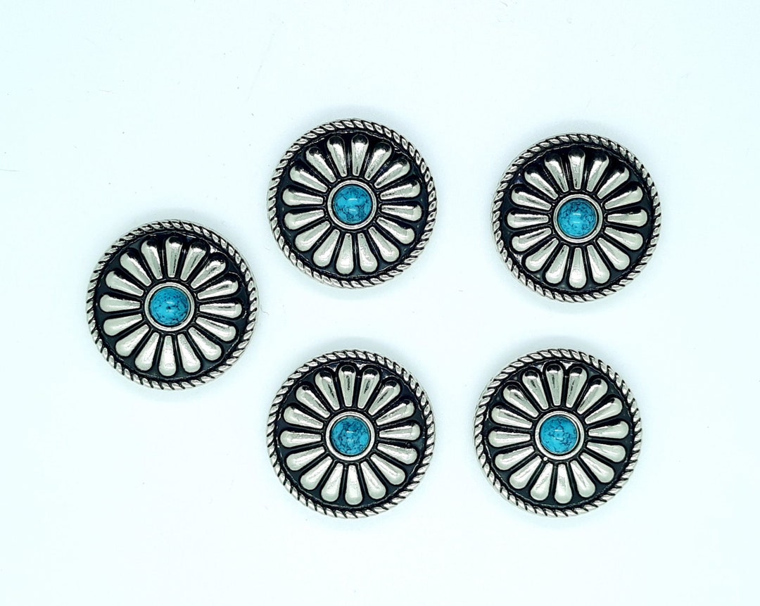 Southwest Native Style Flower Daisy #3 Concho / Conchos 1 " Five Count ...