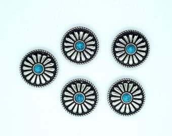 Southwest Native Style Flower Daisy 4 Concho / Conchos 1 3/16 - Etsy