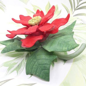 Lenox Fine Porcelain Poinsettia Flower 1991 - Etsy