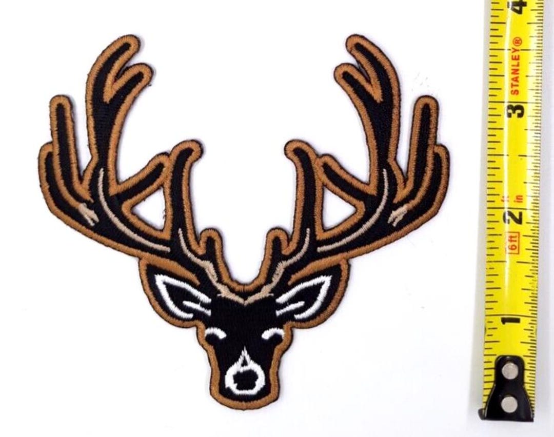 Buck / Deer Iron on Embroidered Patch 4" X 3 1/2" - Etsy