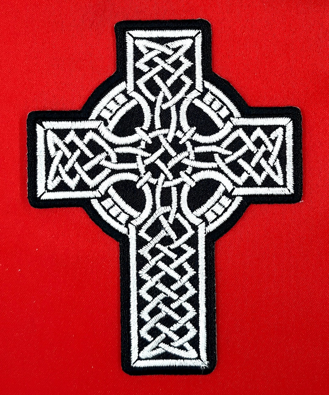 Celtic Cross Iron on Sew on Embroidered Patch 3"x4" - Etsy