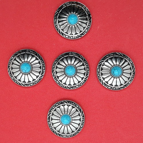 Southwest Native Style Flower Daisy 4 Concho / Conchos 1 3/16 - Etsy