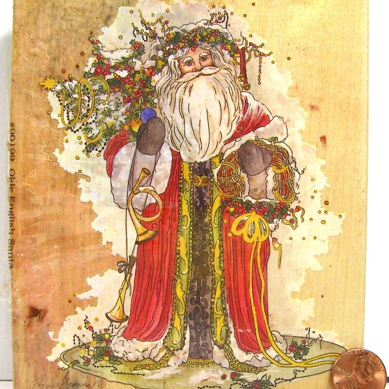 Santa Rubber Stamp - Etsy