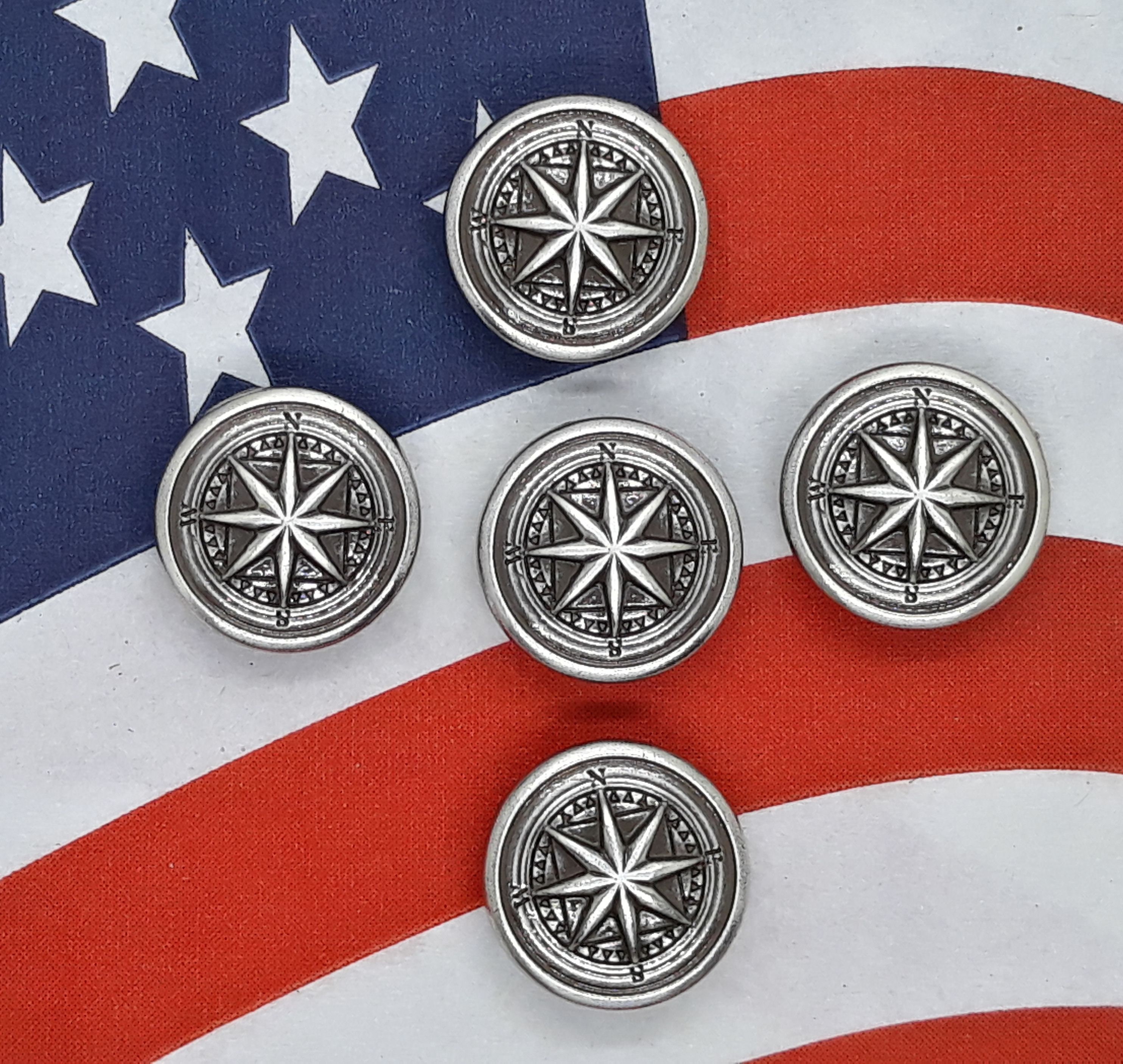 Nautical Compass Small Concho / Conchos With Rivetbacks | Etsy