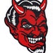 Smiling Winking Devil Satan Retro Iron on Sew on Embroidered Patch 2 1/ ...