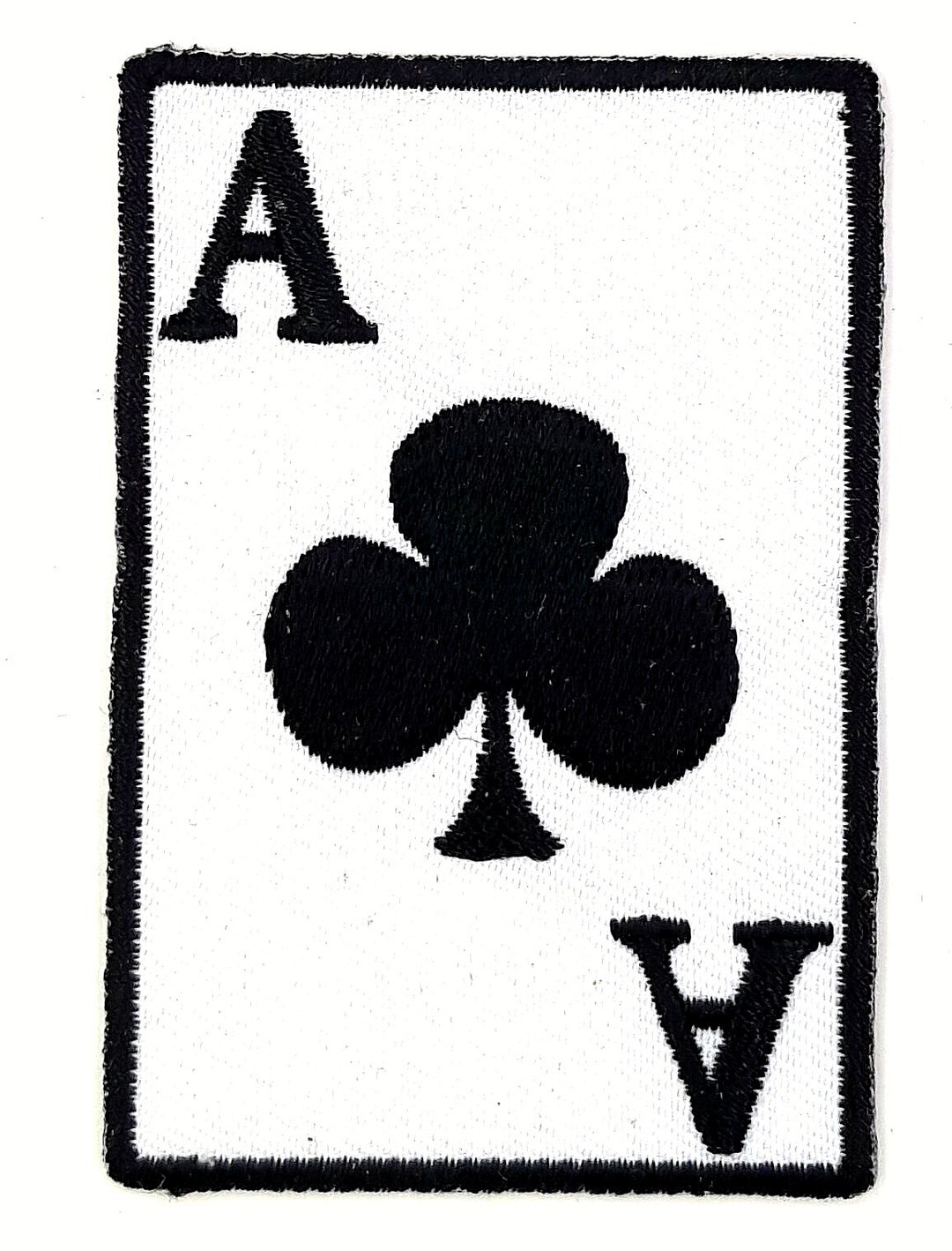 Ace of Clubs Playing Card Iron on Embroidered Patch 2"x 3" - Etsy