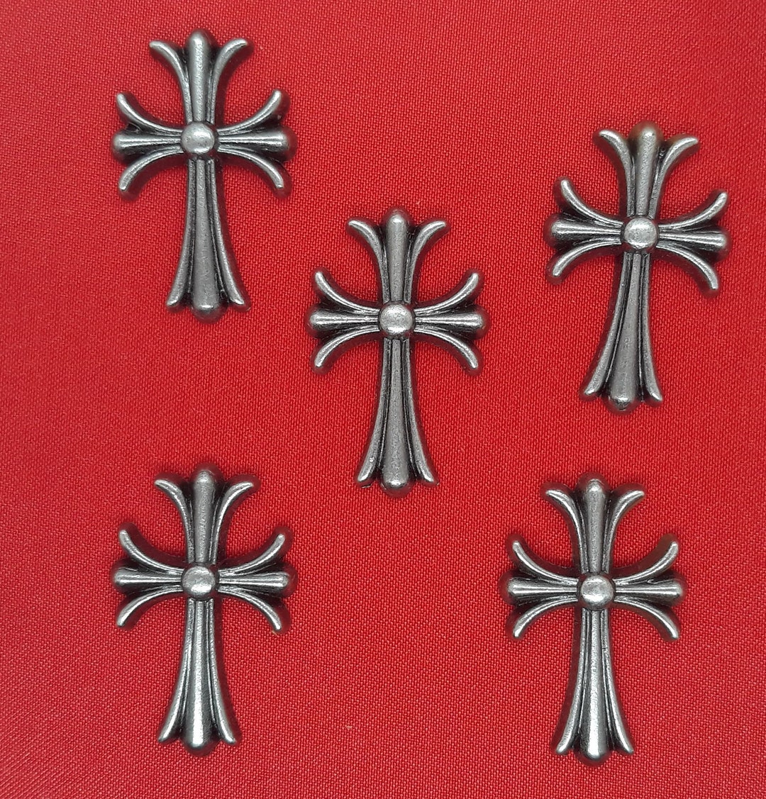 Fleury Style Cross Concho / Conchos Five Count Bronze 7/8" X 1 17/8" - Etsy