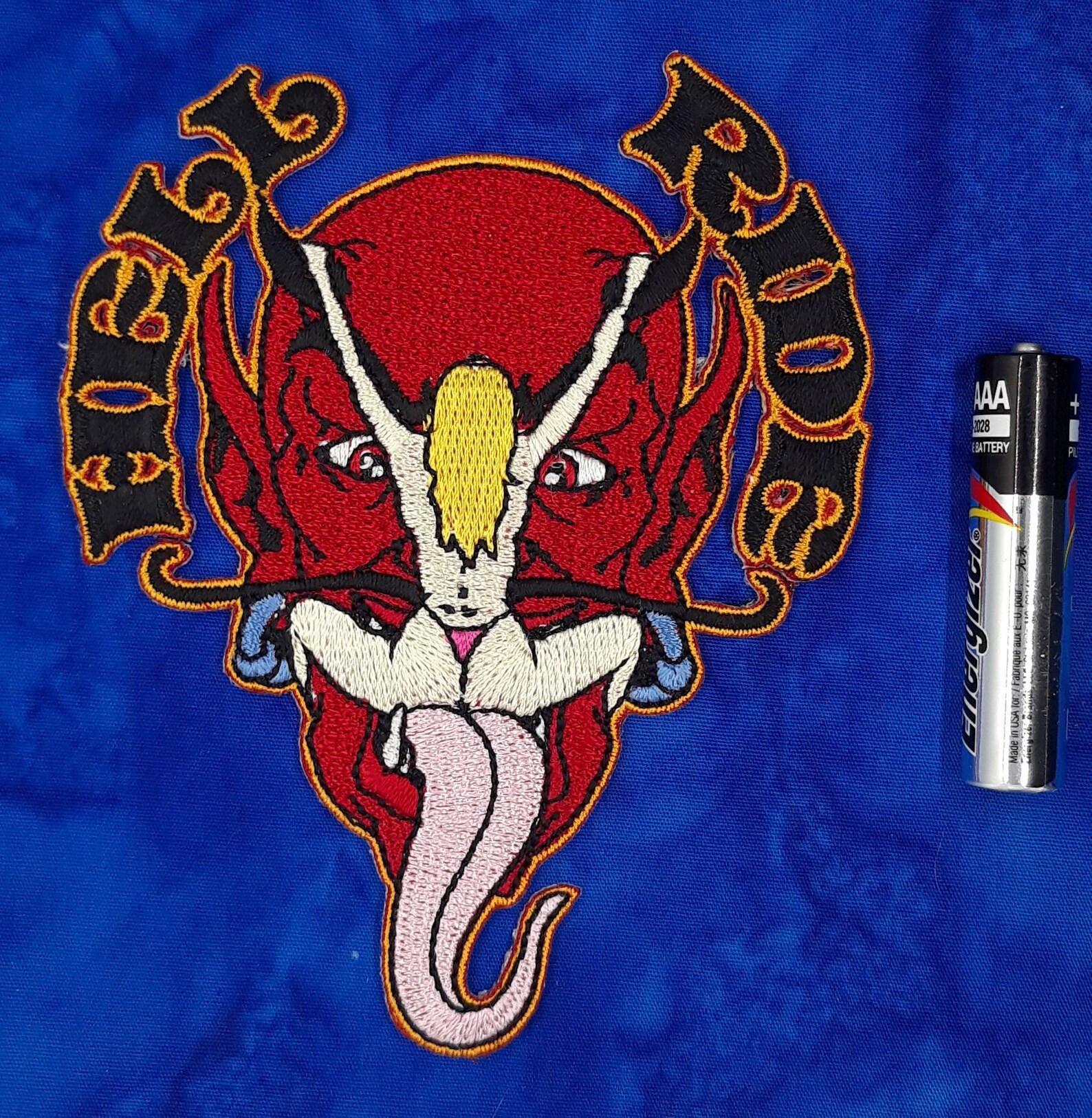 Hell Ride Girl Riding Devil's Tongue Sew-on Embroidered | Etsy