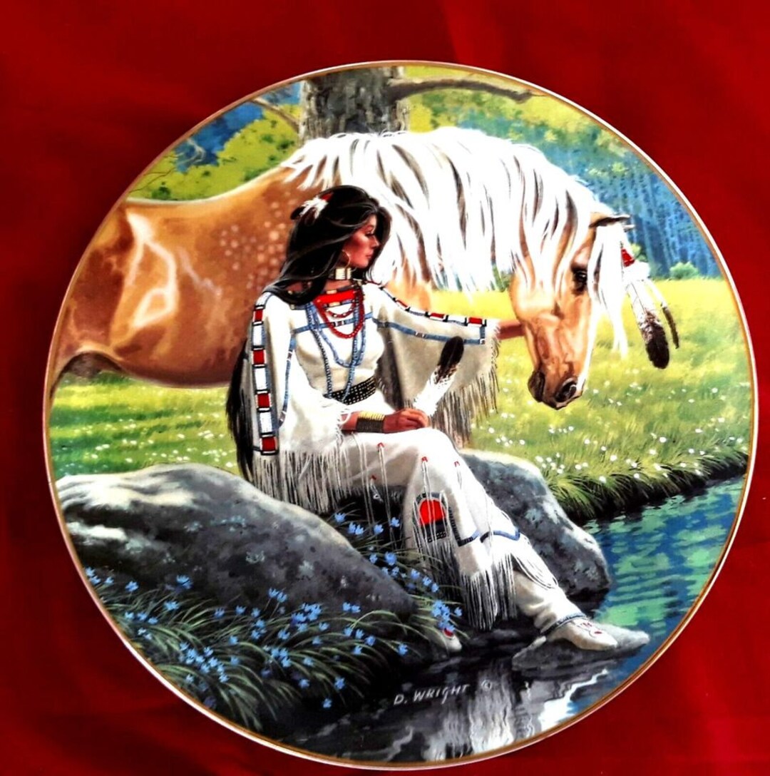 Prairie Flower- Native American Princesses of the Plains Plate ...