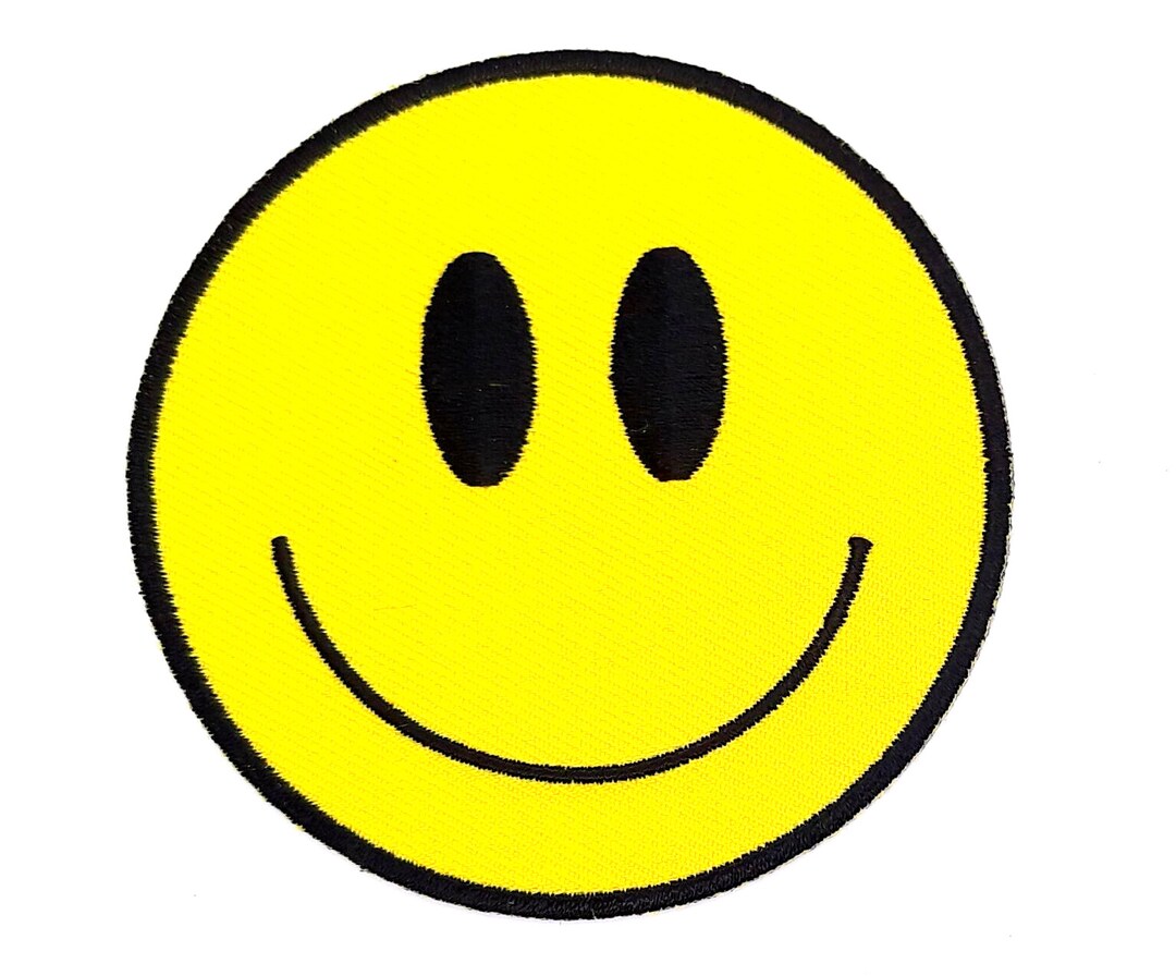 Classic Smiley Face Iron on Sew on Embroidered Patch 3 "x 3 " - Etsy