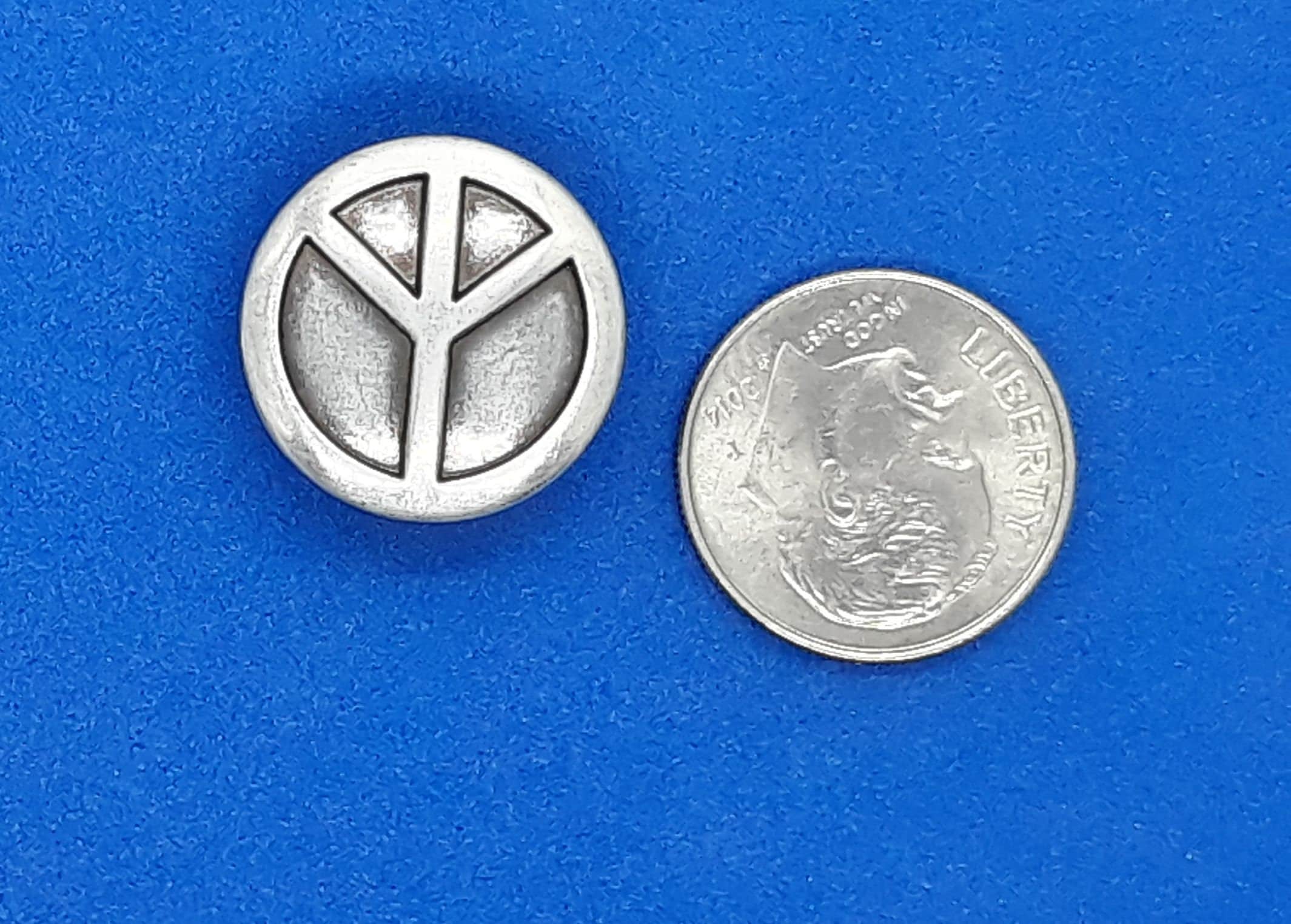 Peace Sign Small Concho / Conchos Approx. 3/4 Five Count - Etsy