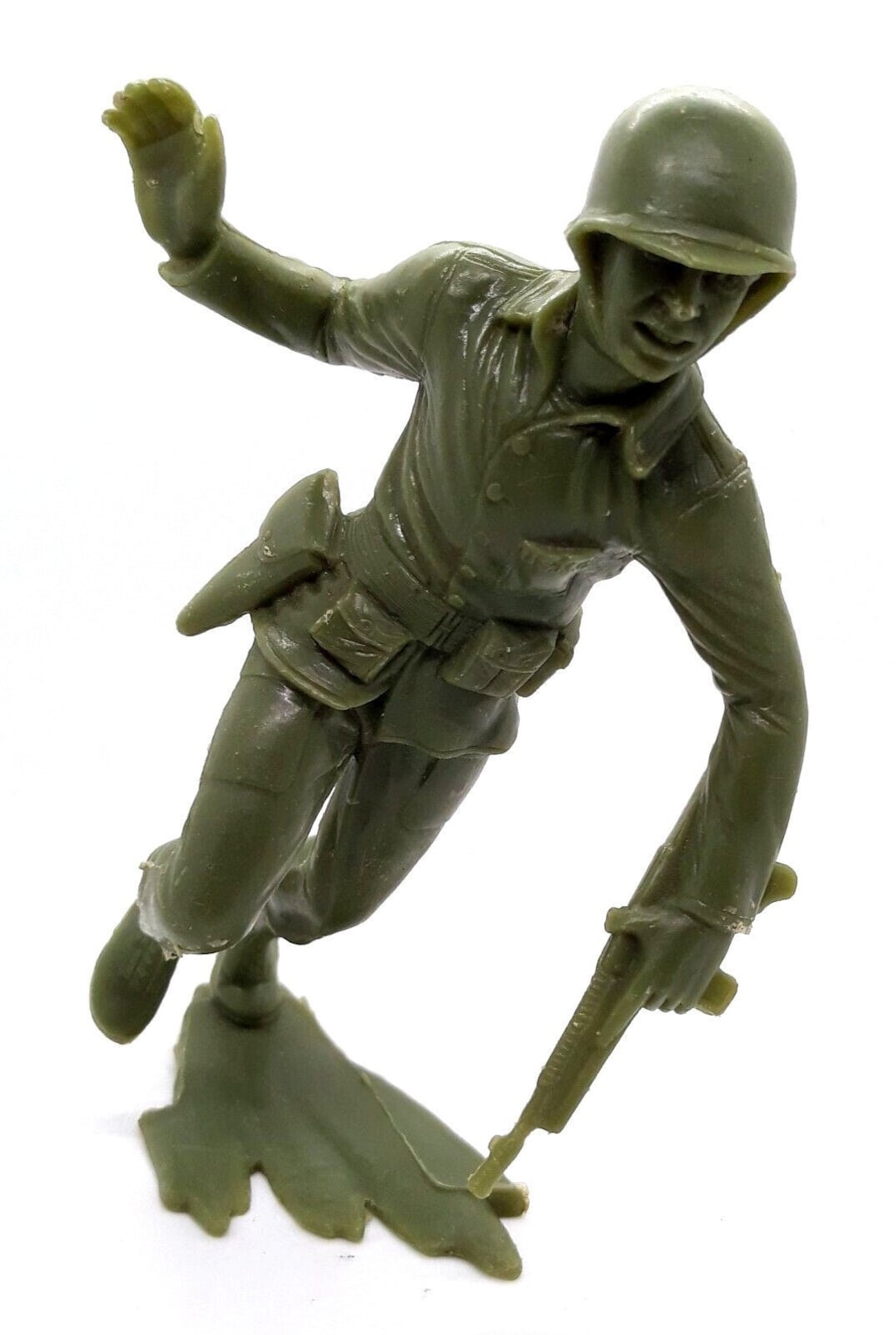 Plastic USMC Marine / Soldier Figure Squad Leader - Vintage 4 3/4" Tall ...