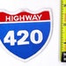 Highway 4:20 Sign Iron on Sew on Embroidered Patch 3 1/8"x 3 7/8 " - Etsy