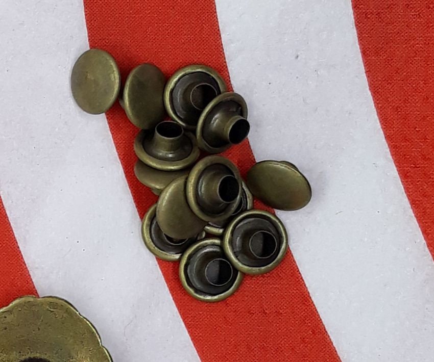 Western Style Antique Brass Colored Metal Alloy Conchos | Etsy