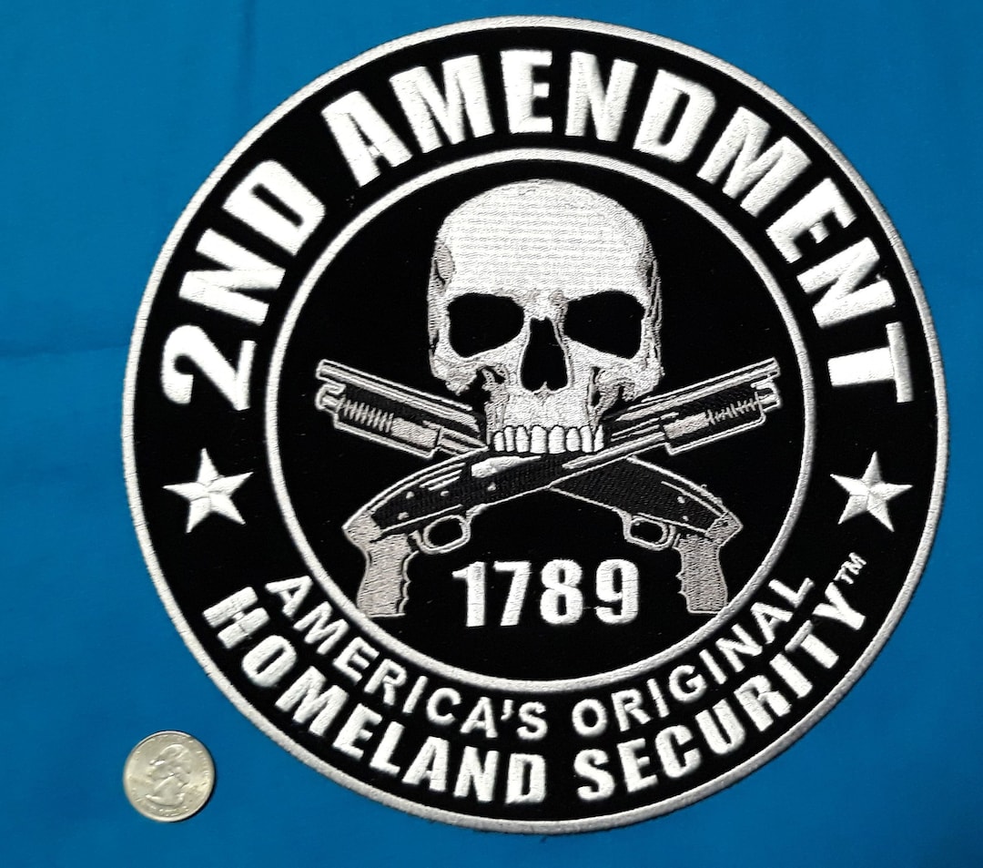 2nd Amendment America's Original Homeland Security Iron on Sew on Patch ...