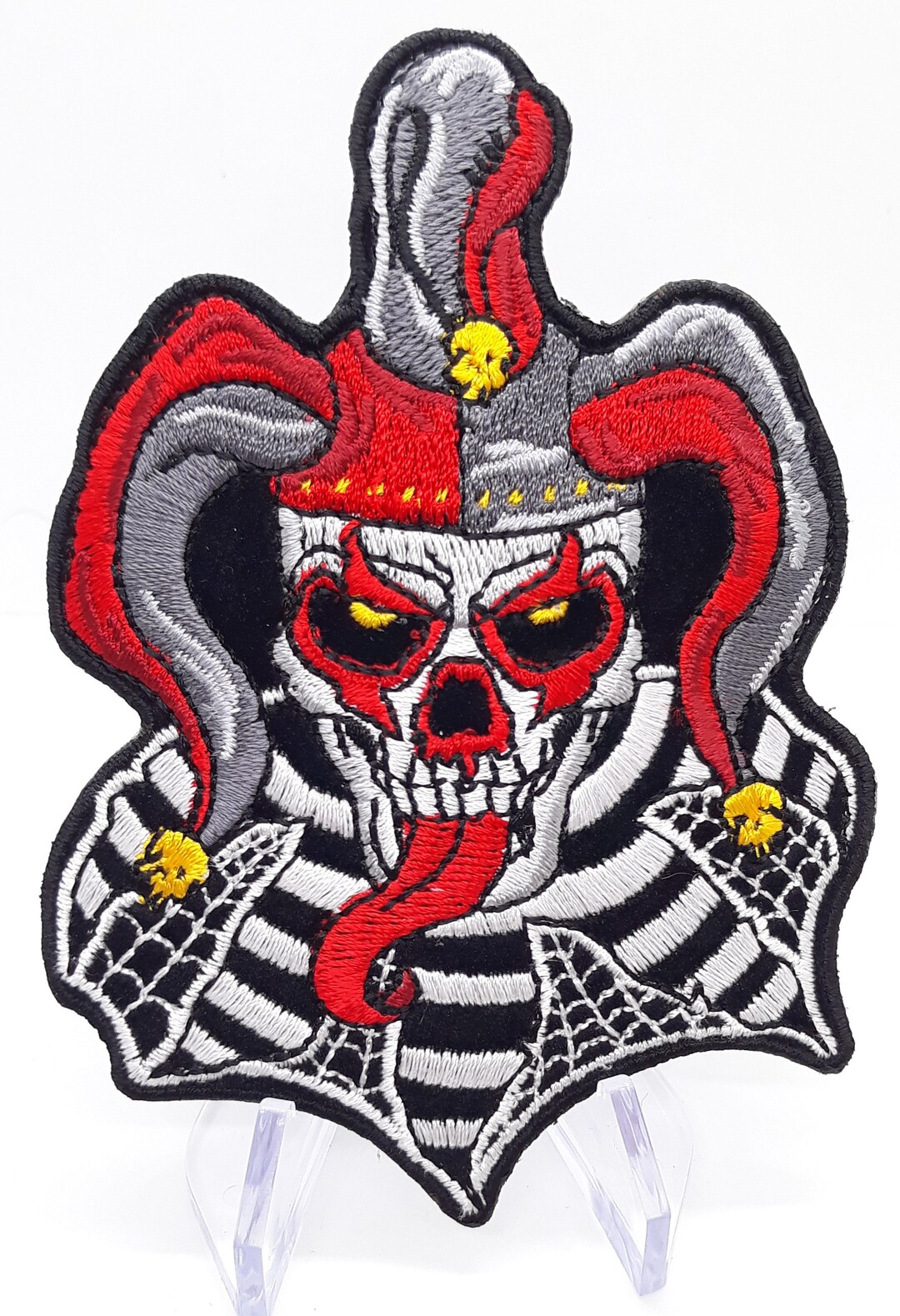 Dark Jester / Clown Iron on Sew on Embroidered Patch Evil, Insane 3" X ...