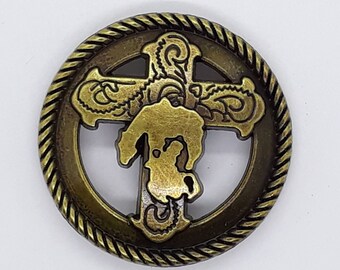 Cross Conchos - Etsy