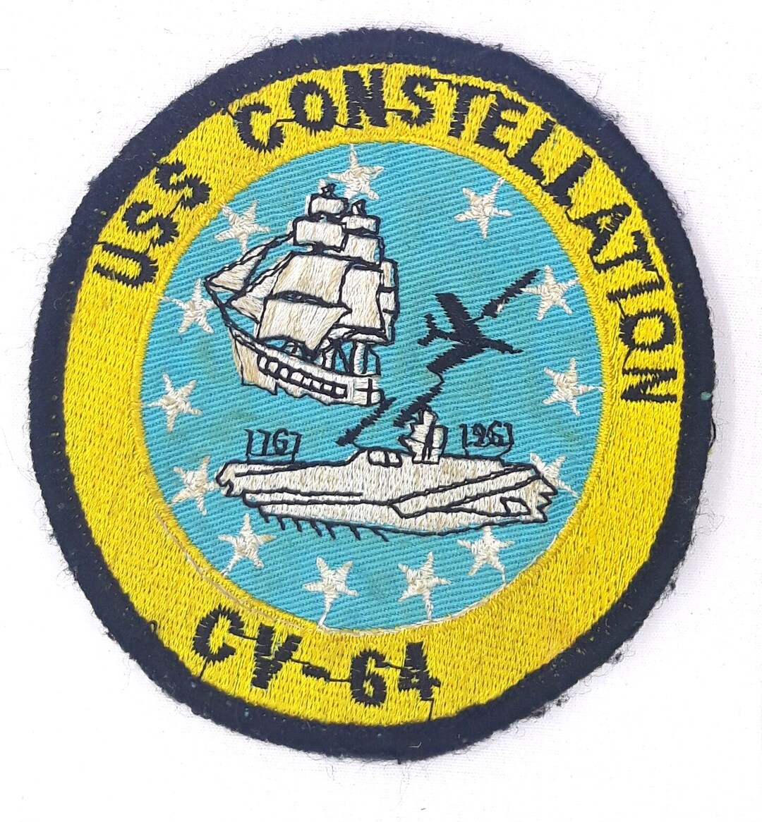 USS Constellation CV-64 1797 - 1961 Patch- Uniform Worn - Vintage ...