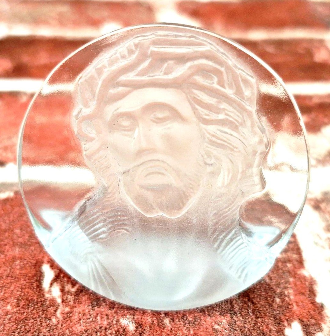 Luska Made in Slovakia Head of Christ Bohemian Crystal Figurine 2" - Etsy