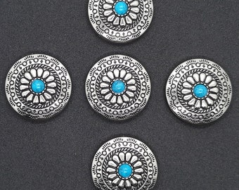 Southwest Style Flower Concho / Conchos 1 3/16 Five | Etsy