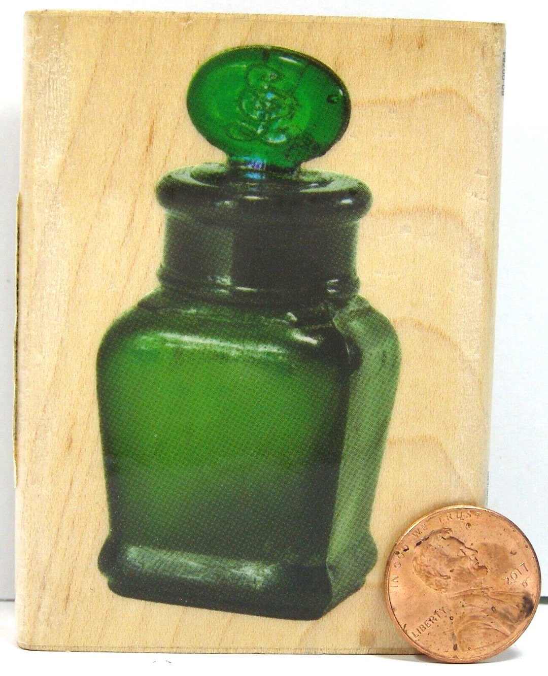 Rubber Stamp Inkadinkado 50-00784 Green Perfume Bottle 3x2" BC9 - Etsy