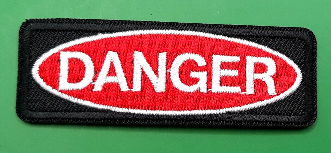 Danger - Logo Iron on Sew on Embroidered Patch 3"x 1" - Etsy