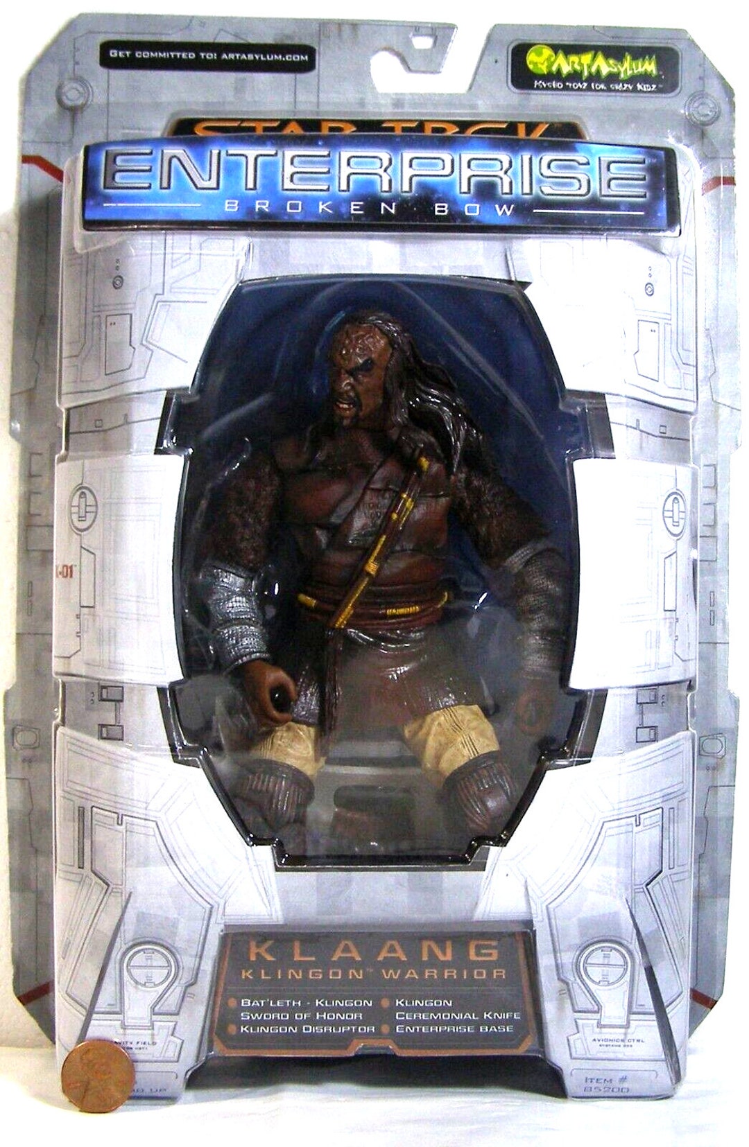 Art Asylum Star Trek Enterprise Action Figure Klaang Klingon 85200 2002 ...