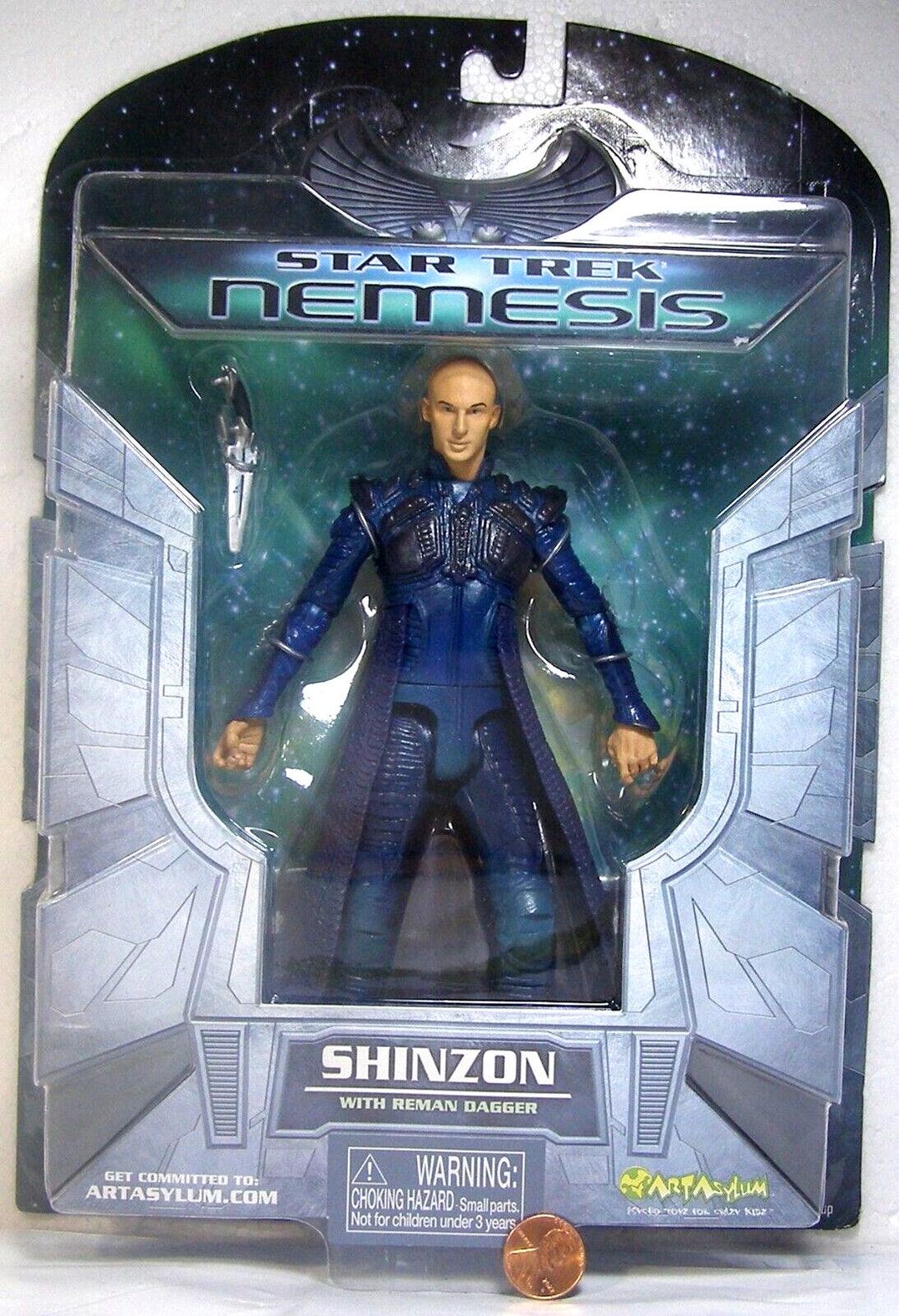 Art Asylum Action Figure Star Trek Nemesis Shinzon With Dagger 2002 ...