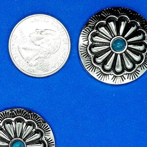 Southwest Native Style Flower Daisy #4 Concho / Conchos 1 3/16 " Five ...