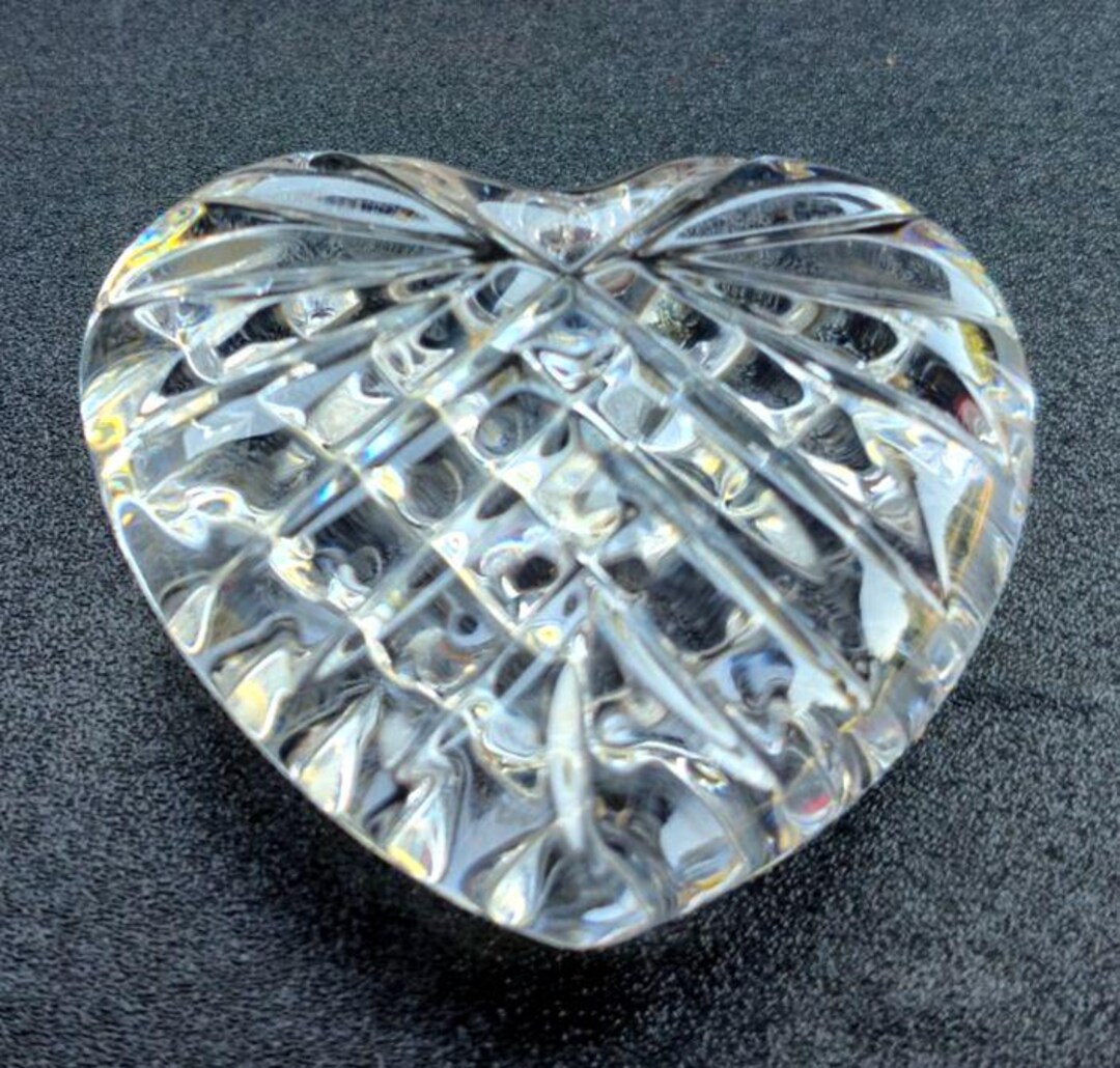 Waterford Heart Shaped Leaded Glass Crystal Paper Weight 2 1/2" - Etsy