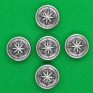 Nautical Compass Small Concho / Conchos With Rivetbacks Approx. 5/8 ...