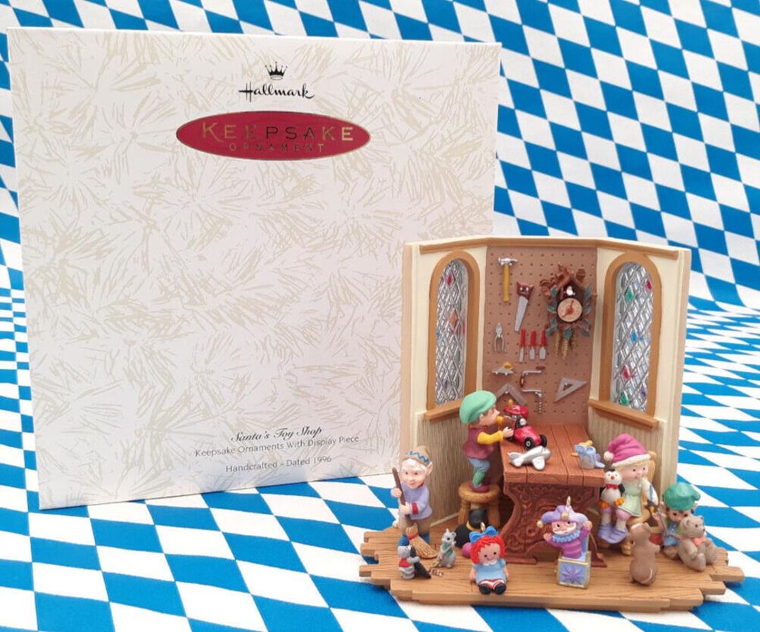Hallmark Keepsake Signature Collection Santa's Toy Shop - Signed 1996 ...