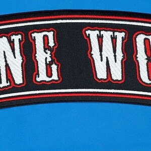 Lone Wolf Red & White Border Rocker Style Large Iron on Sew on - Etsy