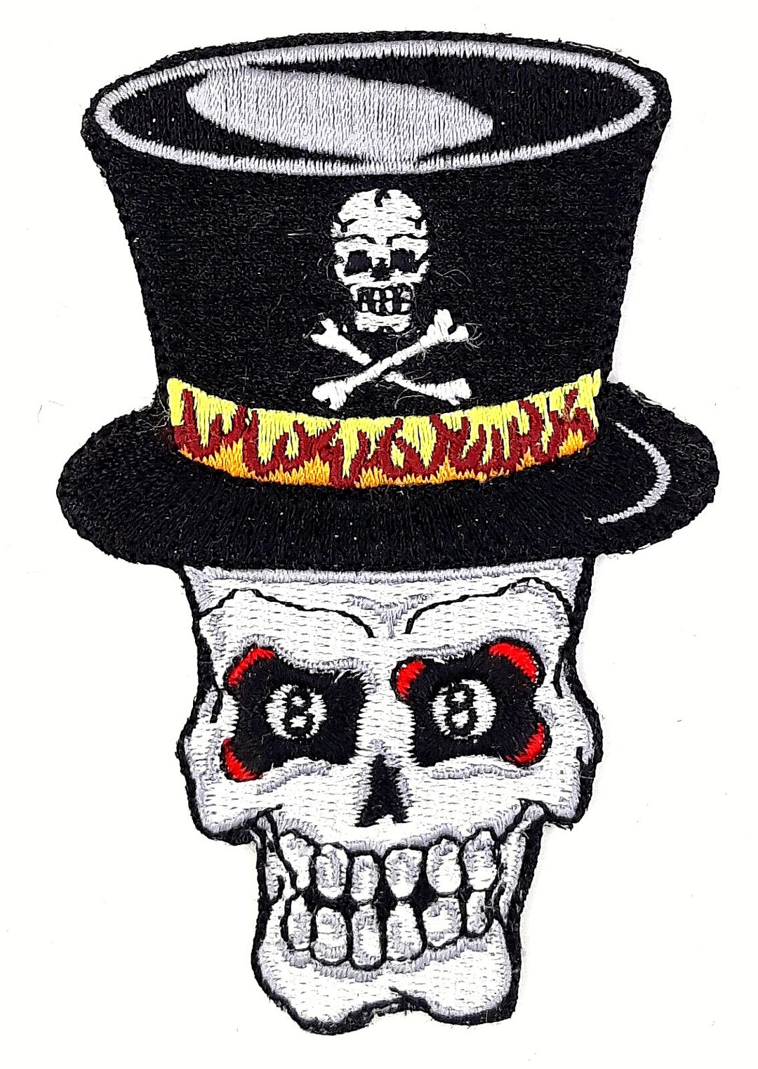 Voodoo Skull With Top Hat Iron on Embroidered Patch 2 3/8 X 3 1/2" - Etsy