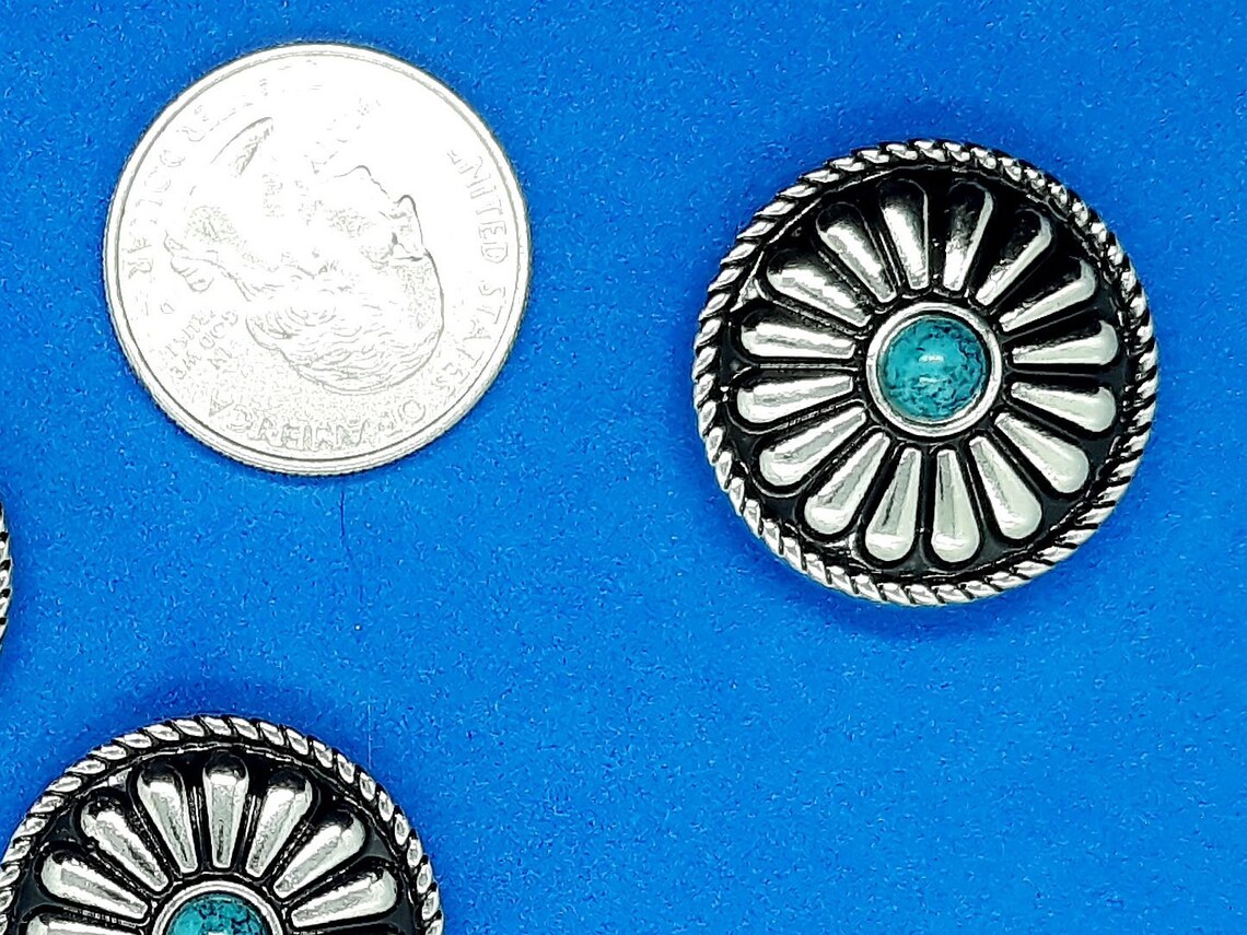 Southwest Native Style Flower Daisy 3 Concho / Conchos 1 | Etsy