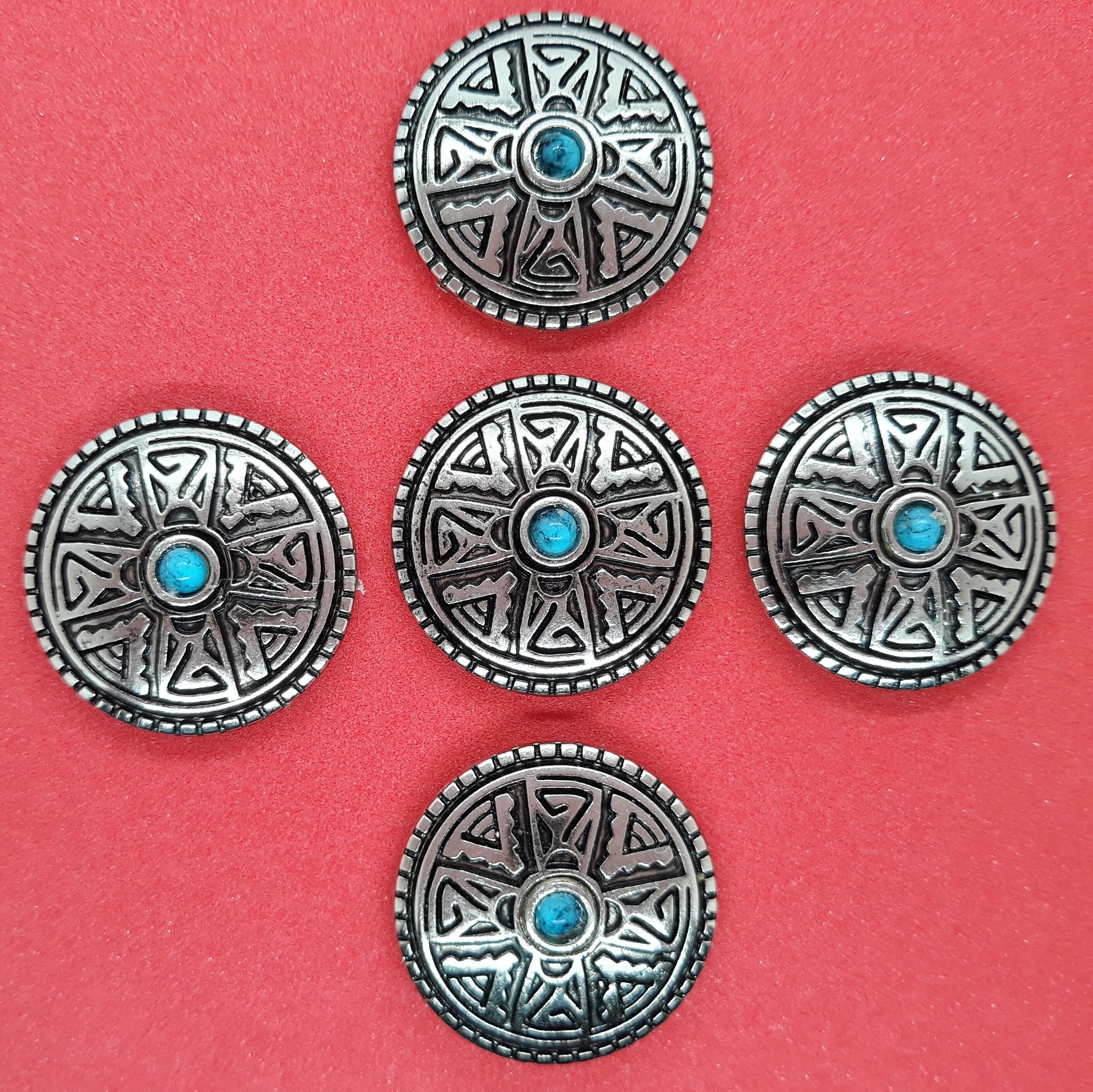 Southwest Style Cross Concho / Conchos 1 1/8 Five Count | Etsy