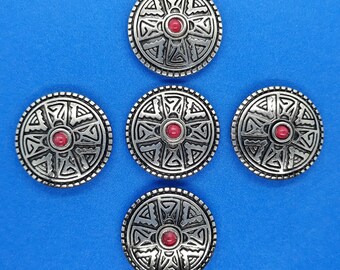 Southwest Style Cross Concho / Conchos 1 1/8 Five Count | Etsy