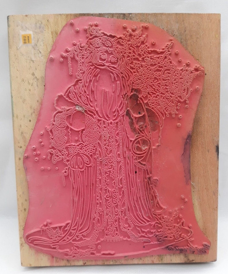 Christmas Rubber Stamp Stamps Happen #90199 Olde English Santa 5-1/2X4 ...