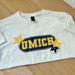 UMICH College Custom Tailgate T-shirt Embroidered Patchwork University ...