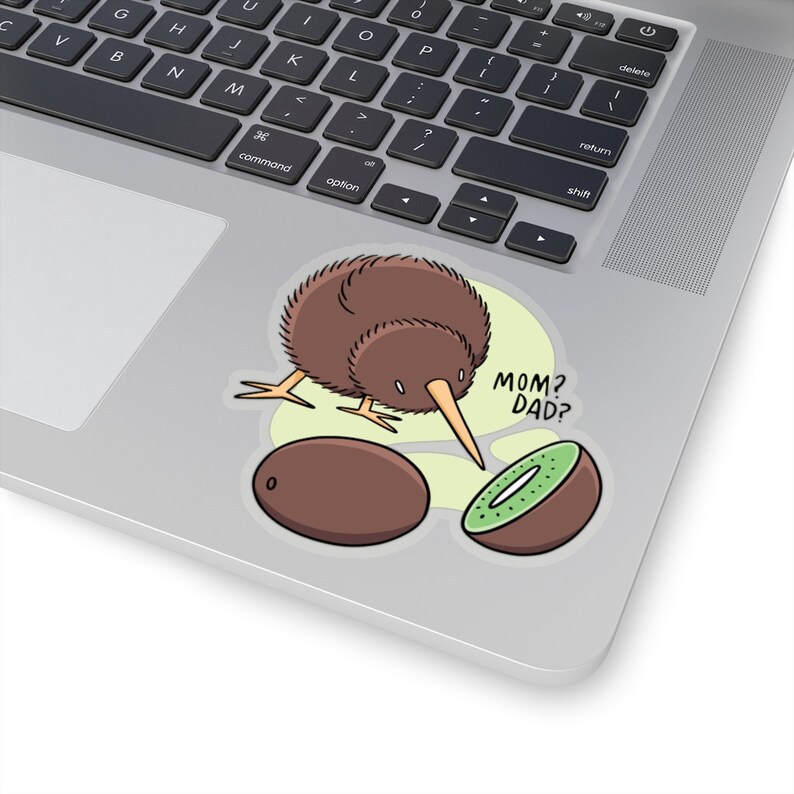 Kiwi Bird Kiss-cut Stickers Transparent Sticker Laptop - Etsy
