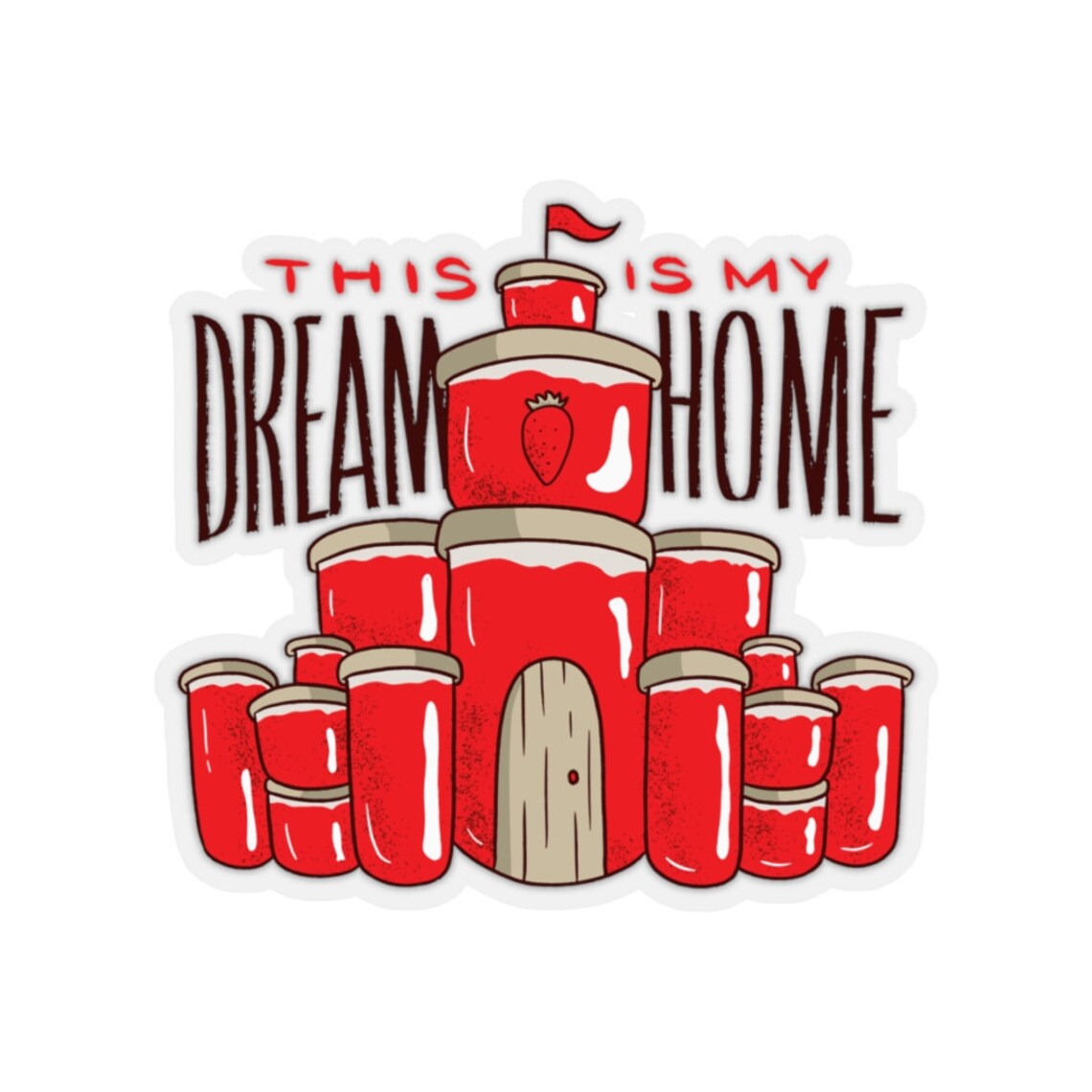Jam Dream Home Sticker - Glossy Vinyl Laptop Decal - Etsy
