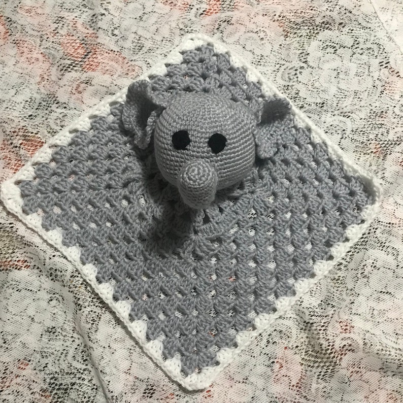 Crochet Elephant Lovey Pattern. Digital Pdf File in English With US ...