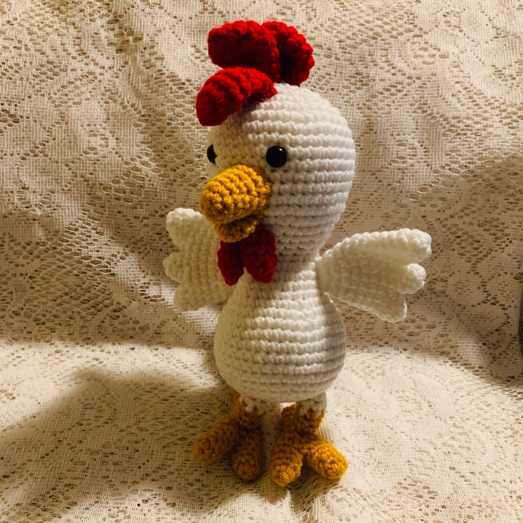 Crochet 9 Inch Amigurumi Rooster Pattern. Digital Pdf File in English ...
