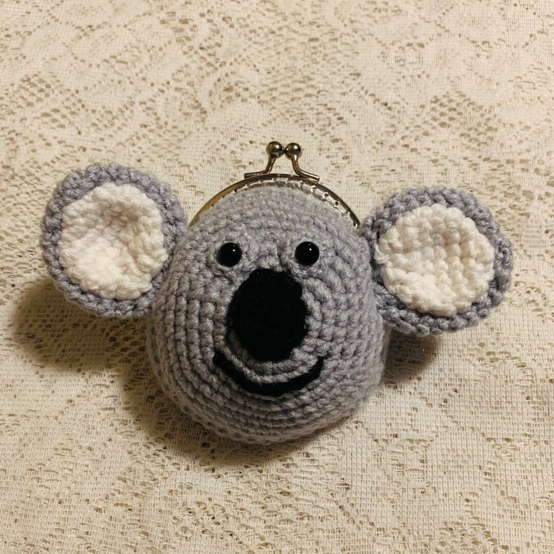 Crochet Koala Coin Purse Pattern. Digital Pdf File in English With US ...
