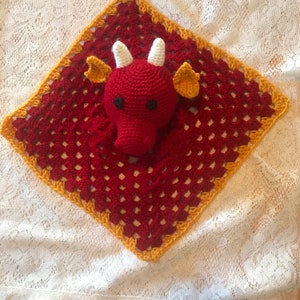 Crochet Dragon Lovey Pattern. Digital Pdf File in English With US Terms ...