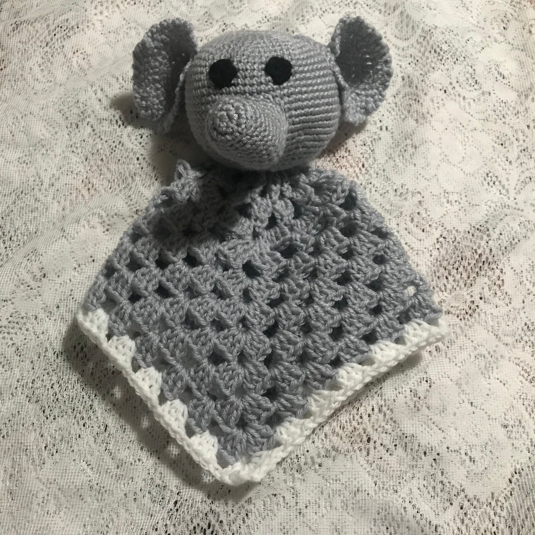 Crochet Elephant Lovey Pattern. Digital Pdf File in English With US ...